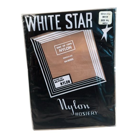 White Star | Accessories | Vintage White Star Seamless Mesh Dupont ...